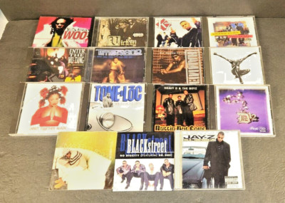 LOT OF 15 VINTAGE HIP-HOP, RAP, MUSIC CDS - JAY Z, HAMMER, SEAL, HEAVY ...
