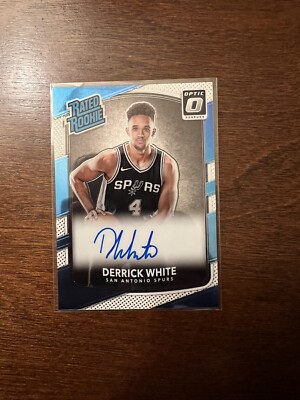 DERRICK WHITE 2017 OPTIC #172 RATED ROOKIE RC AUTO AUTOGRAPH *READ* | eBay
