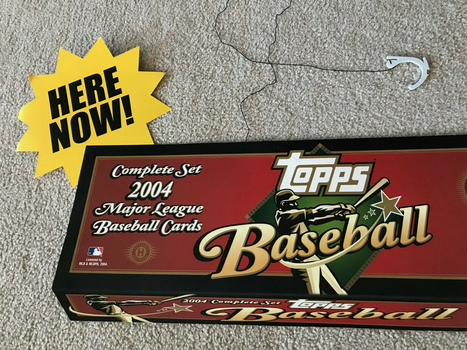 2004 TOPPS BASEBALL CARDBOARD DISPLAY SIGN 12"X27' READY TO HANG! | eBay