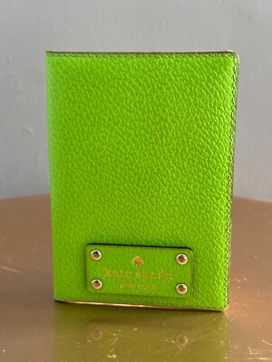 Kate Spade New York Lime Green Leather Bifold Wallet | eBay