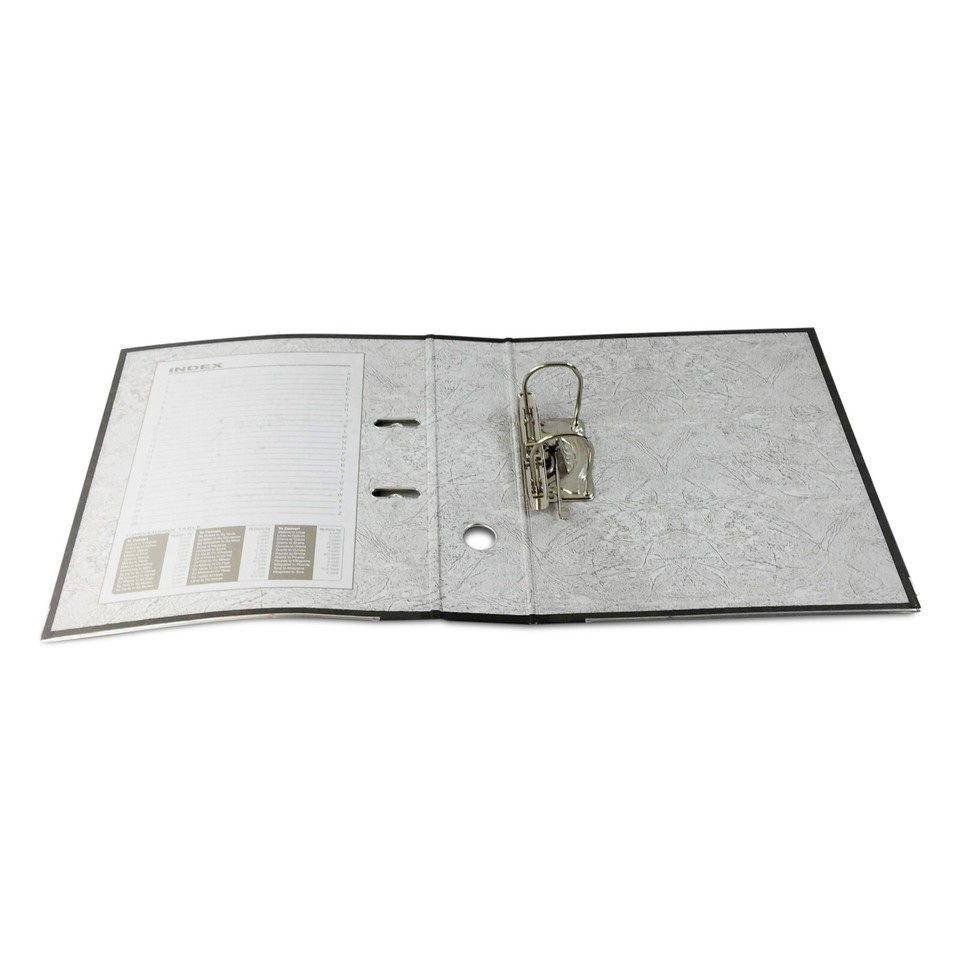 BLACK A4 LEVER ARCH FOLDERS RING BINDERS 70MM SPINE FOLDER FOR ...