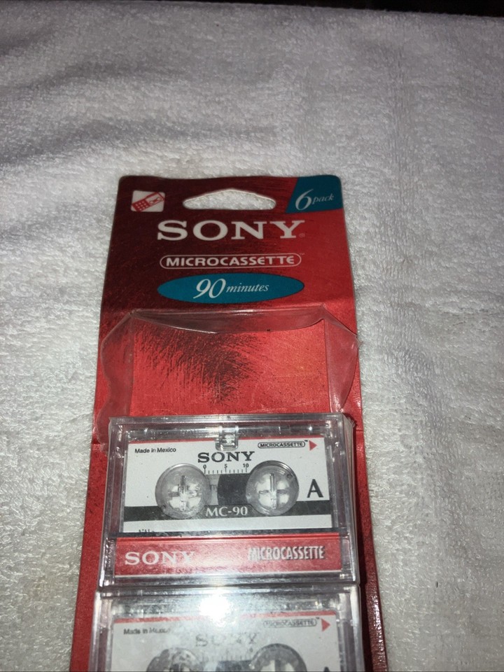 New Sony MC-90 Microcassette Audio Tapes 4 In Pack 90 Minute Tapes | eBay