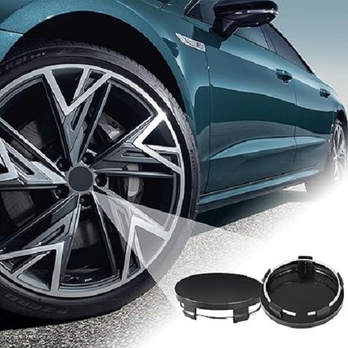 4PCS 60mm Black Alloy Wheel Centre Hub Caps Universal Fit for Car ...