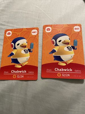 chabwick animal crossing amiibo card 441 | eBay