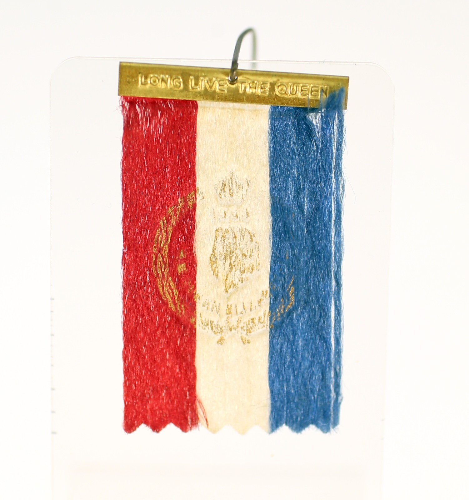 Long Live The Queen coronation badge for QEII circa 1953-Red / White ...