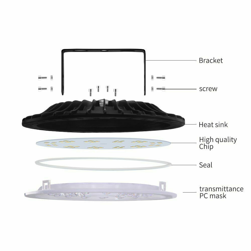 LED High Bay Lights 500W 300W 200W 100W 50W Warehouse UFO Led Shop ...
