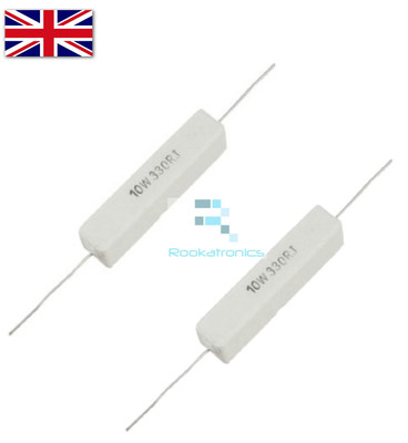 Wirewound Cement Resistor Ceramic 10W horizontal 0.1ohm -100Kohm - Free ...