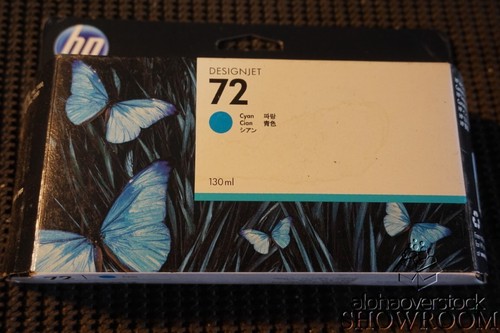 New Open Box Genuine OEM HP 72 High Yield Cyan Ink Cartridge C9371A APR ...
