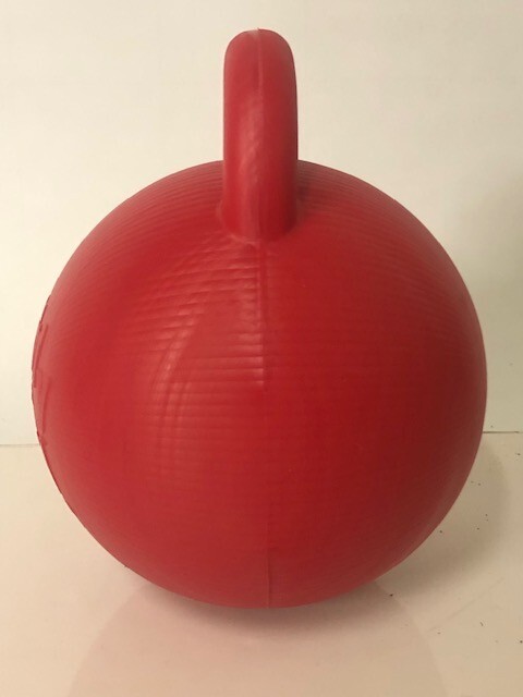 2 Wobbly Dogg 6" Heavy Duty Dog Balls with Handle MADE IN USA-FREE ...