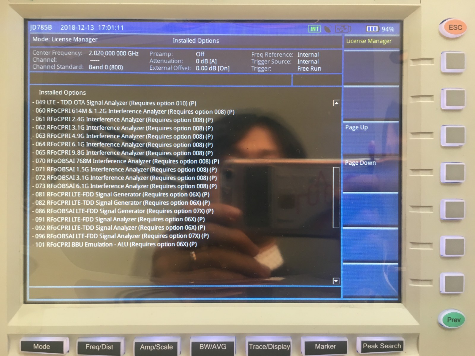VIAVI/JDSU JD785B CellAdvisor, RFoCPRI, RFoOBSAI, LTE etc, No battery ...