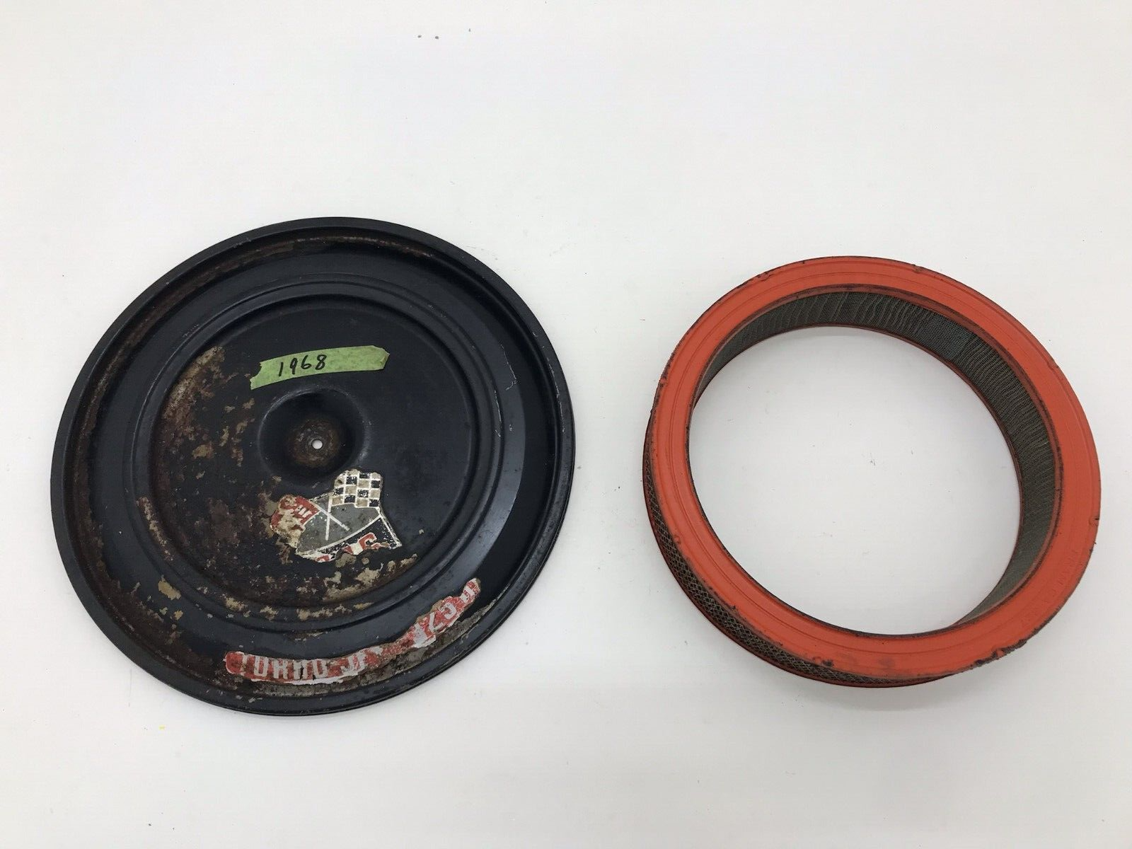 1968 Impala 396 Air Cleaner Malibu Breather Big Block Under Hood ...