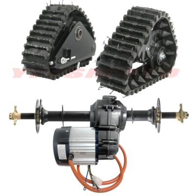 Rear Wheel Track+Axle Kit+48V 1000W Motor for Snow Sand Snowmobile ...