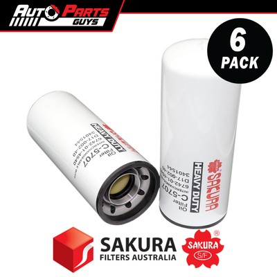 6 Pack Sakura Oil Filter | C-5707 | eBay Australia
