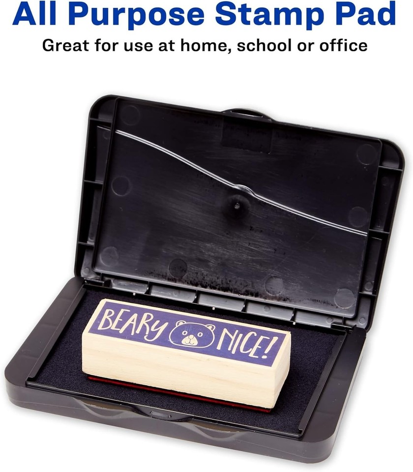 Carter's Stamp Pad Black Ink (21381) 166850 Black Ink Pad Rubber Stamp ...