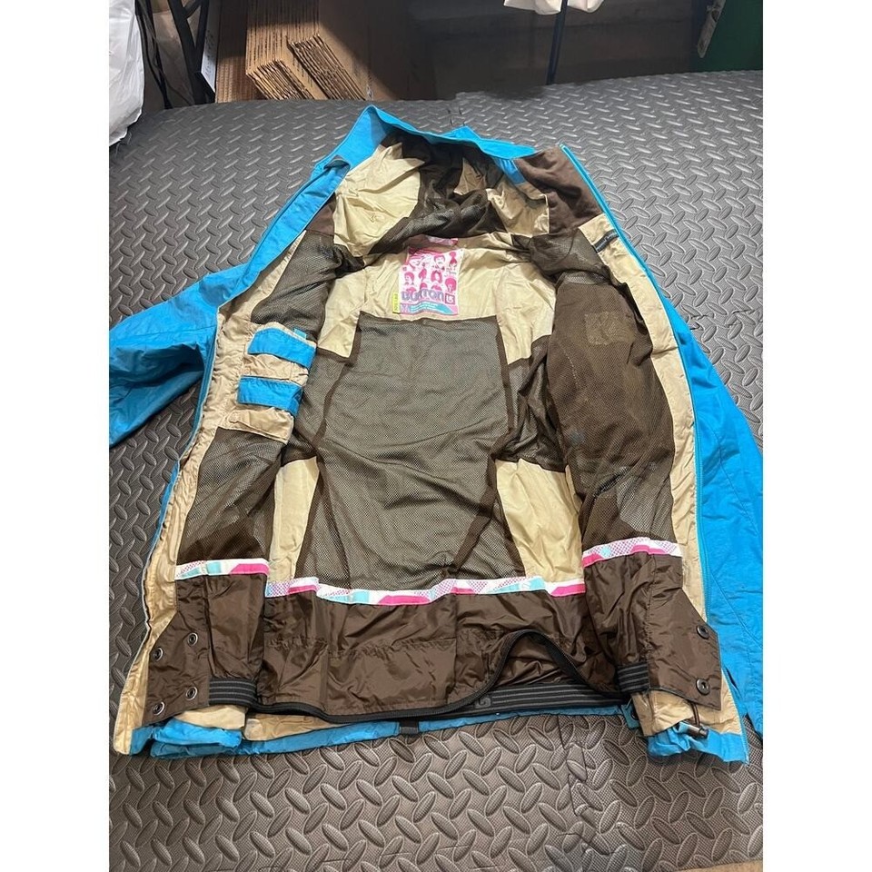 Burton Womens DryRide Snowboard Ski Waterproof Jacket Coat Blue SIze ...