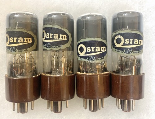 Osram 6J5 L63 Brown Base Black Plate Square Getter NOS Unused Matched ...