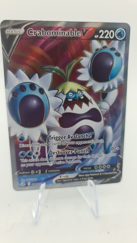 Crabominable V 248/264 Fusion Strike Pokemon Secret Ultra Rare Full Art ...