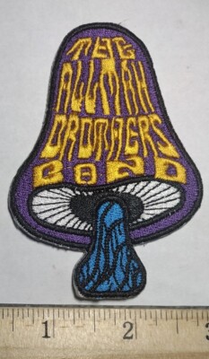 420 Weed Indeed MUSHROOM Allman brothers Patch Iron Sew On Embroidered ...