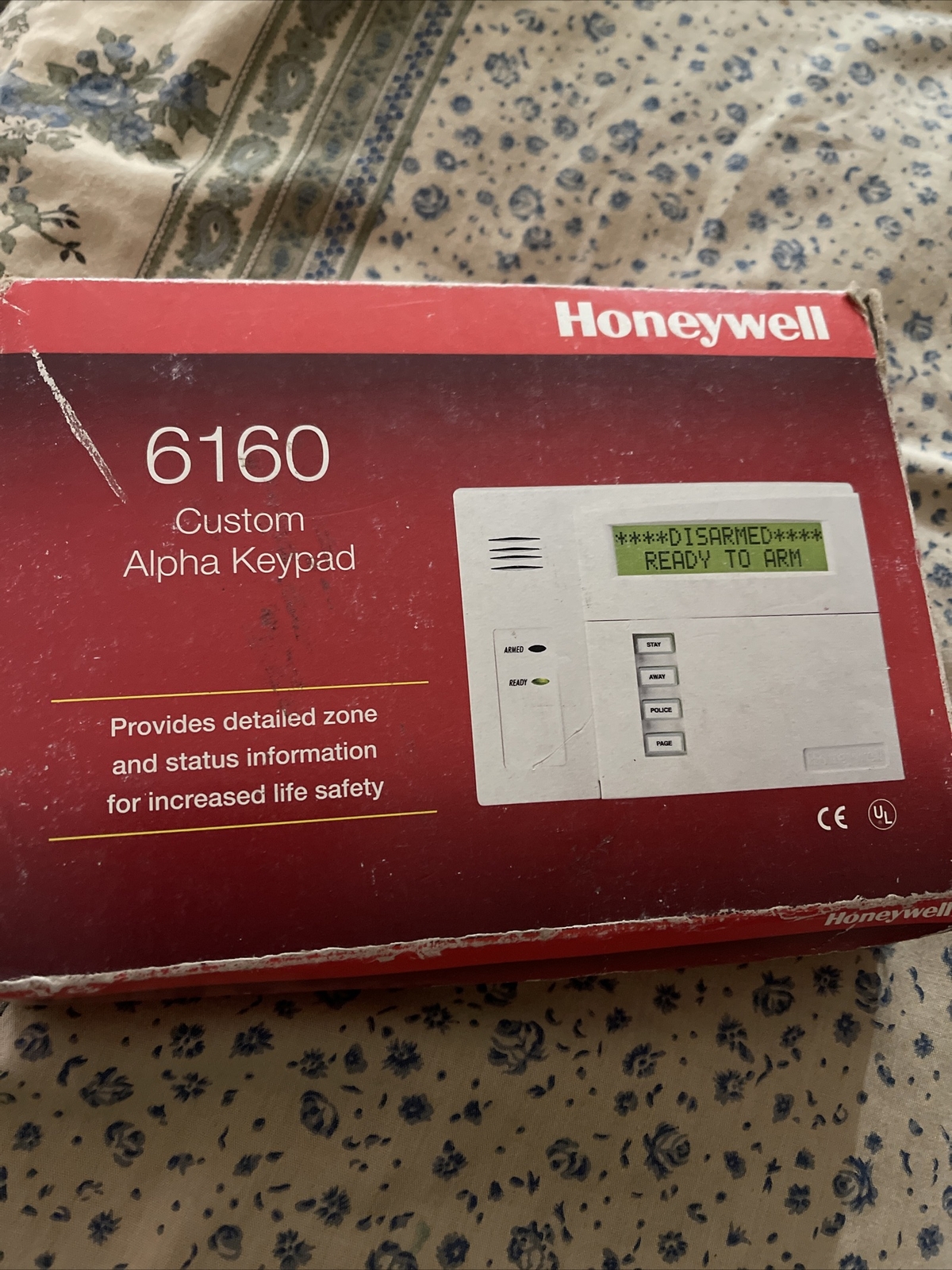 Honeywell 6160 Security Ademco Alpha Display Keypad - White ...