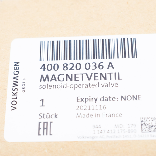 NEW AUDI R8 42 HEATER WATER CONTROL VALVE 400820036A ORIGINAL 400-820 ...