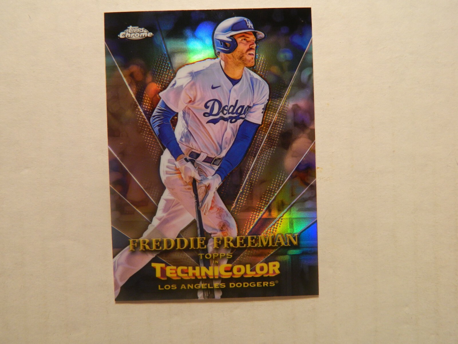 2023 Topps Chrome Technicolor Card of Freddie Freeman - Dodgers | eBay