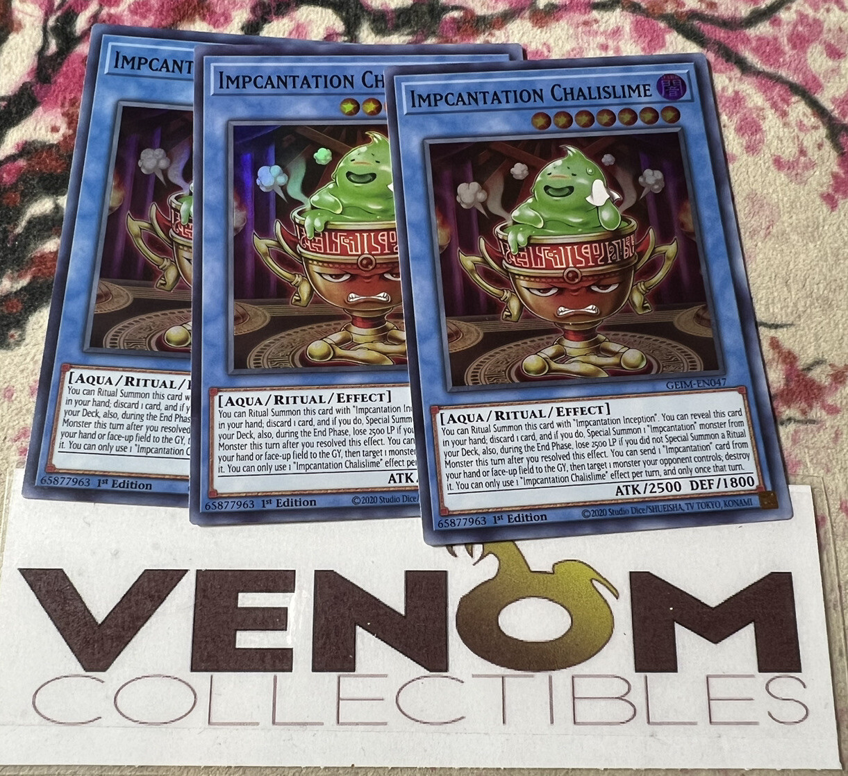 3x (M/NM) - Impcantation Chalislime - GEIM-EN047 - Super Rare 1st ...