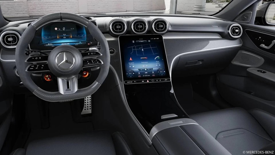 OEM CARBON Mercedes Benz W206 C W236 CLE / AMG C63 interior dashboard ...