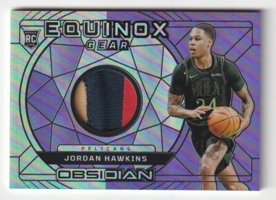 2023-24 Panini Obsidian Jordan Hawkins Purple Flood Patch /49 RC ...