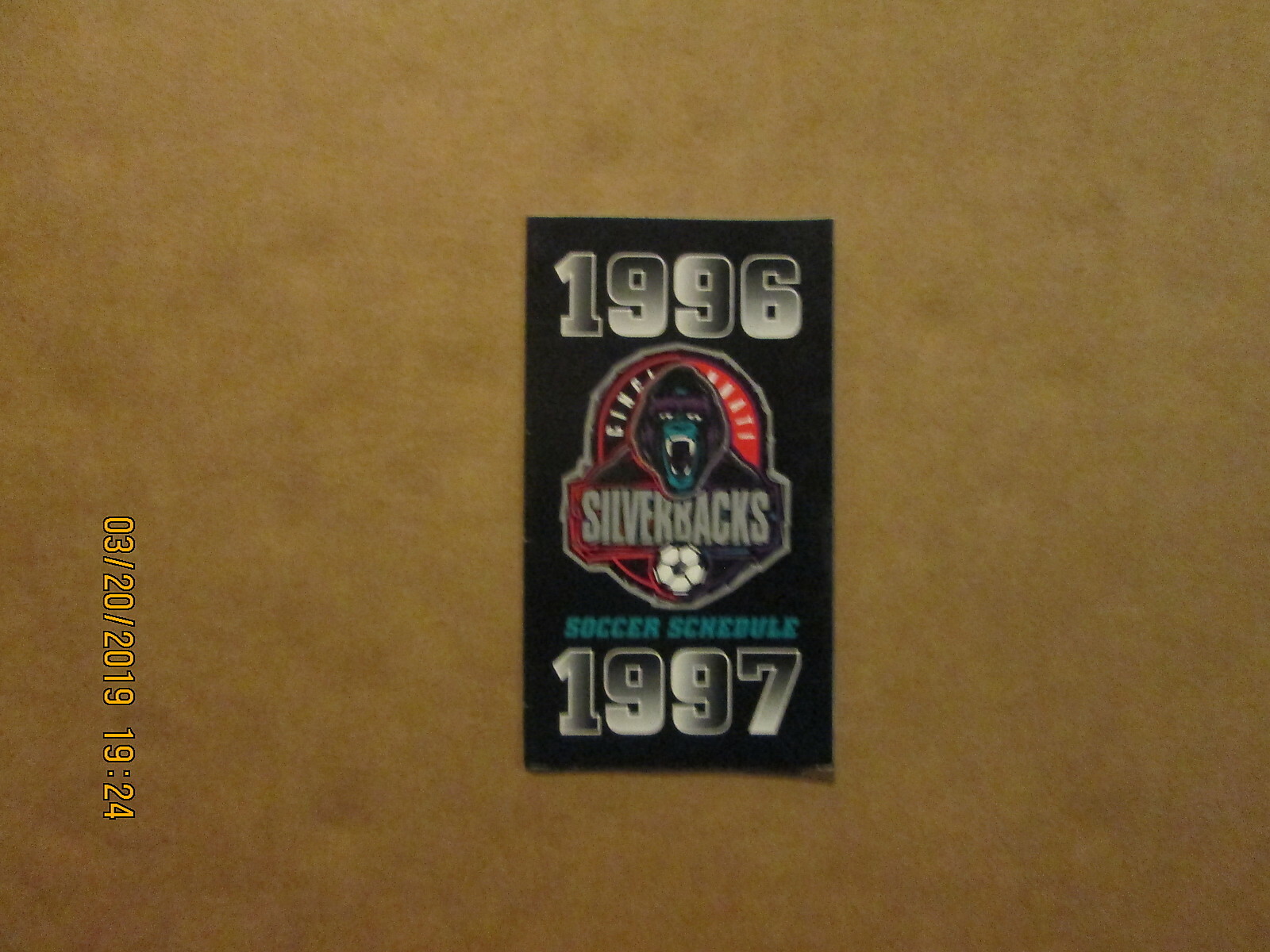 Cincinnati Silverbacks Vintage Circa 1996 1997 Team Logo Soccer Pocket ...