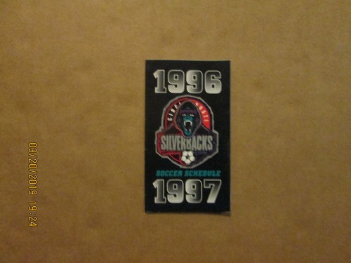 Cincinnati Silverbacks Vintage Circa 1996 1997 Team Logo Soccer Pocket ...