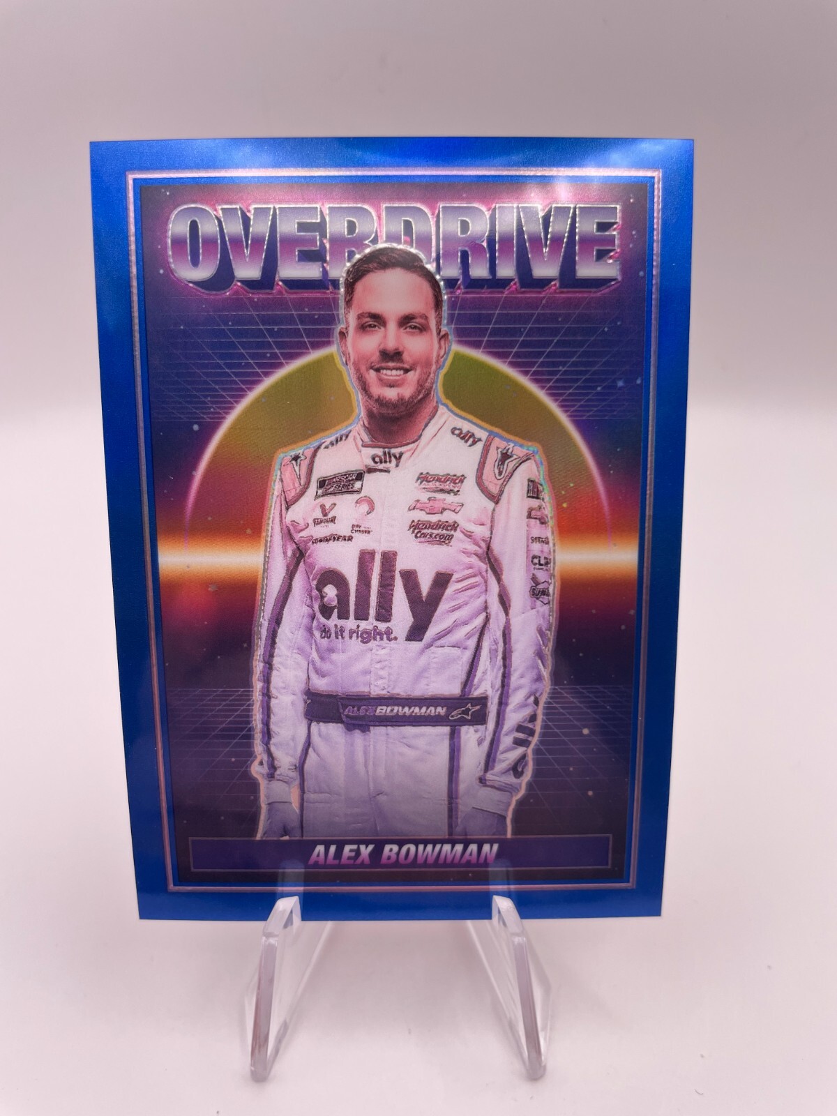 ALEX BOWMAN 2023 Panini Chronicles LUMINANCE Racing OVERDRIVE #13 BLUE ...