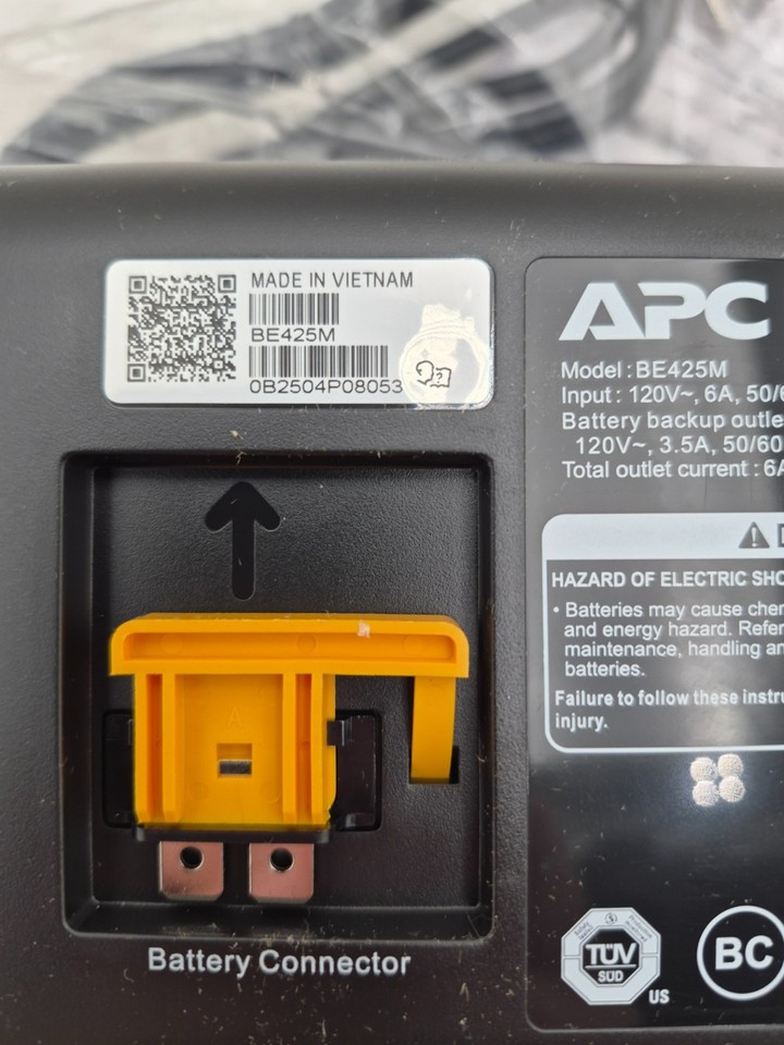 APC Back-UPS Battery Backup System 6 Outlets BE425M | eBay