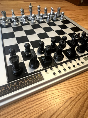 RARE! EXCALIBUR ELECTRONIC GRANDMASTER ELITE CHESS SET PLATINUM EDITION ...