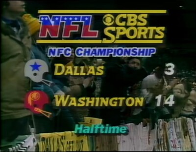 1982 NFC Championship - Washington Redskins vs Dallas Cowboys DVD ...