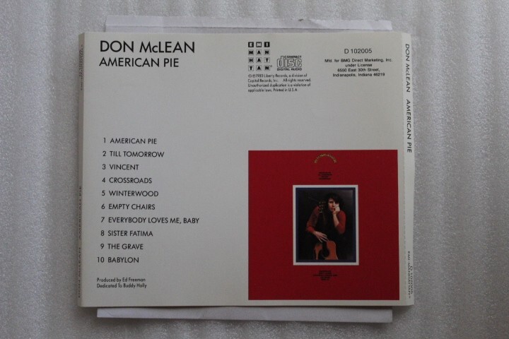 Don McLean – American Pie CD Acoustic 724358427929| eBay