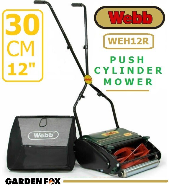 new WEBB Rear Roller Push Cylinder Mower - WEH12R - 5060012808792 | eBay