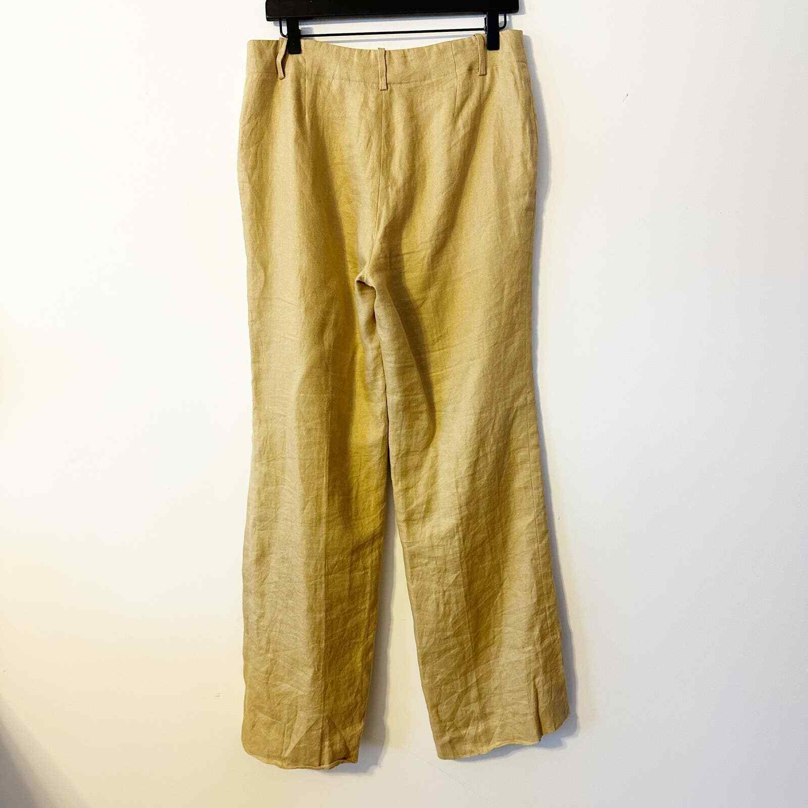 Lauren Ralph Lauren Sanderson Camel 100% Linen High W… - Gem