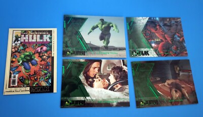 Hulk Movie & Comic Cards 2003 Upper Deck Foil Comic Covers Lot of 5 ...