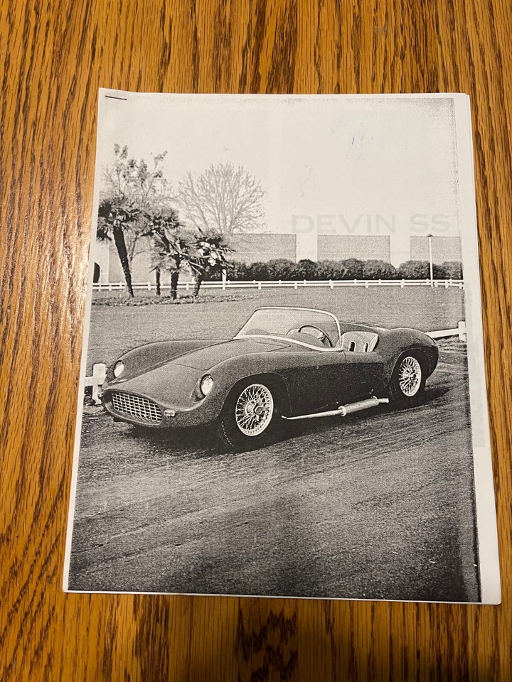 Devin Automobile Brochure, 21 pages (Reprint). Race Racing | eBay
