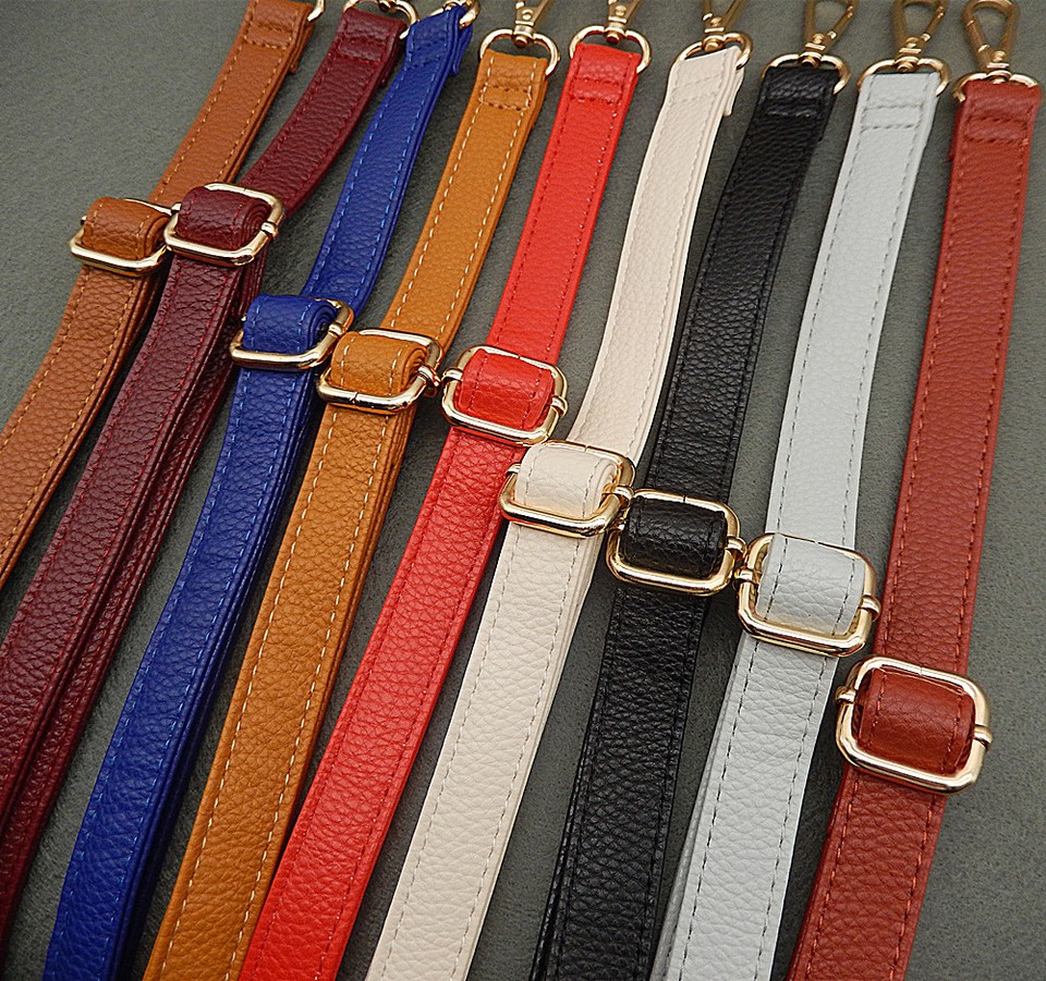 2cm Litchi Leather Shoulder Crossbody Handbag Handle Bag Replacement ...