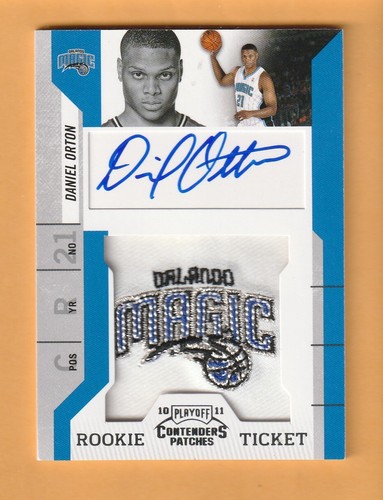 Daniel Orton AUTO 2010-11 Playoff Contenders Patches #128 Kentucky ...