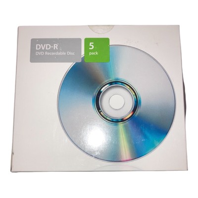 APPLE - DVD-R Blank Discs Media 5-Pack 2X Speed M8405ZM/A Brand New | eBay