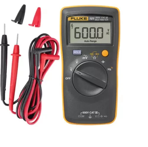 Fluke 101 Basic Digital Multimeter Pocket Portable Meter AC DC Volt ...