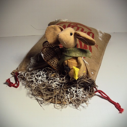 primitive farmhouse handmade cloth house mouse doll mice folk art mice ...