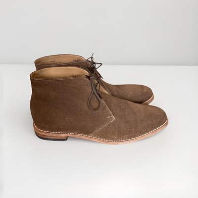 Loake Design men’s Leather Andrew Boots - Goodyear Welted Soles - Size ...