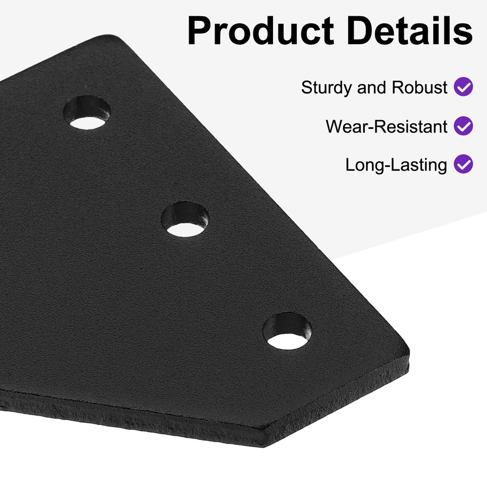 6Set 2020 Corner Bracket Plate, L-Slot Aluminum Extrusion Connector ...