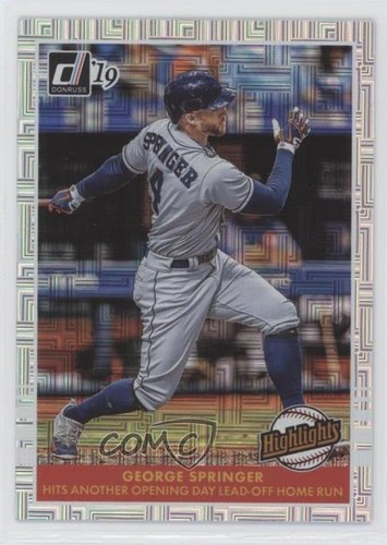 2019 Panini Donruss Highlights Vector George Springer #H6 0w8 | eBay UK
