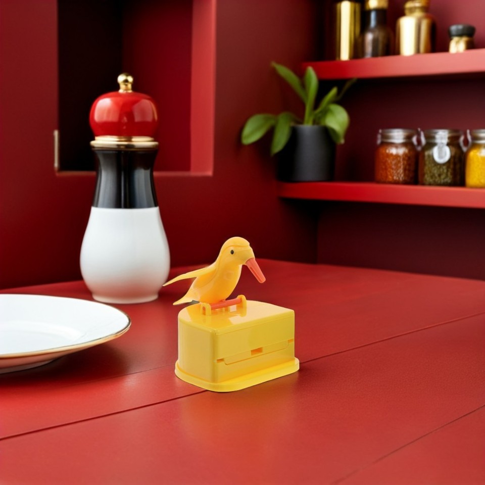 2pcs Cute Little Bird Push-Type Automatic Toothpick Holder, Bird ...