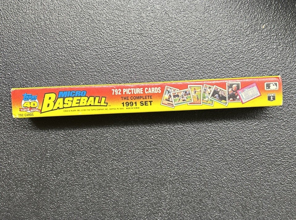1991 TOPPS Micro Mini Baseball 792 Cards Complete Set | eBay