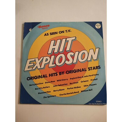 33 LP Vinyl Album Record Ronco Presents "Hit Explosion" Original 1977 ...